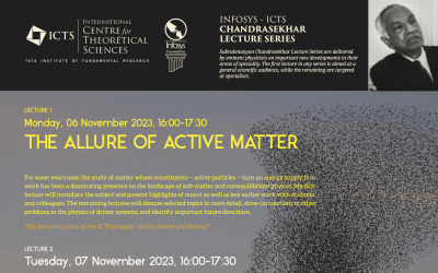 Infosys-ICTS Chandrasekhar Lectures | ICTS